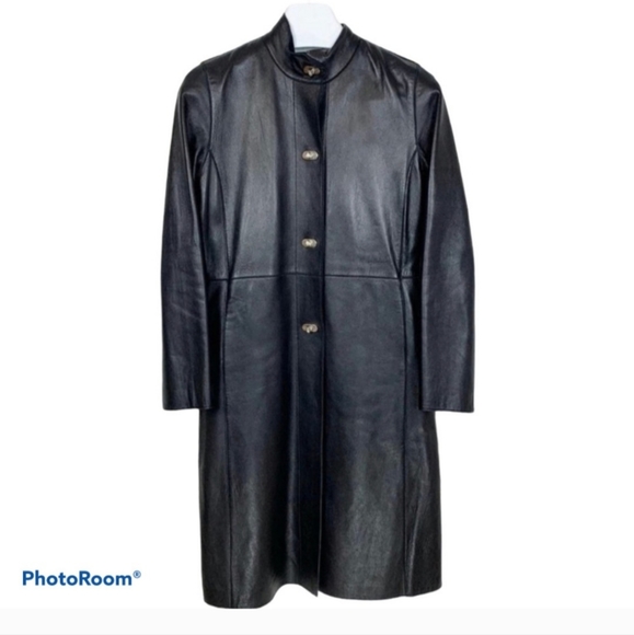 Lord & Taylor | Jackets & Coats | Lord Taylor Identity Black Leather ...